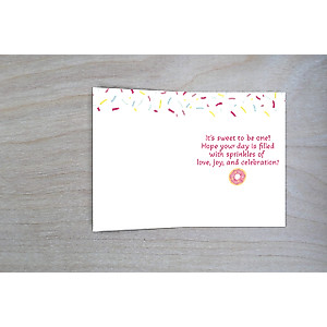 Red Door Inspirations One Sweet Birthday, First Birthday Card for 1 year old Daughter, Niece, Granddaughter, Cousin,or Friend. Single Greeting Card with Envelope. (ONE Sweet BIrthday)