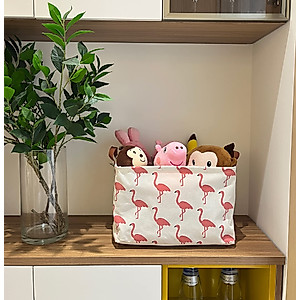 CLOCOR 2 Pack Storage Bins,Canvas Laundry Baskets,Storage Basket-Round Gift Basket with Handles for Toys,Laundry,Baby Nursery,Toy Organizer