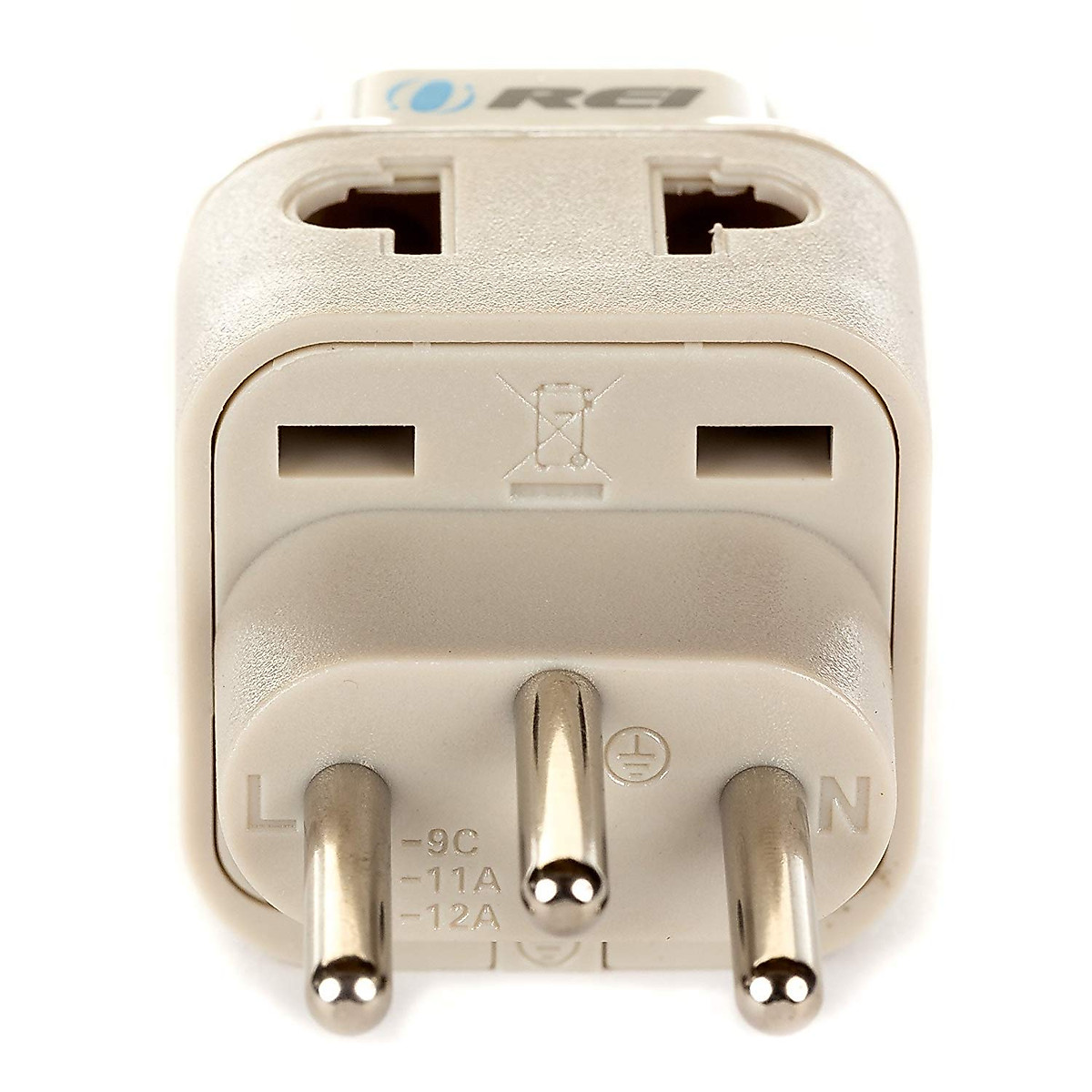 OREI US to Switzerland Plug Adapter -Switzerland Travel Adapter - Type J - Universal 2 in 1 - CE Certified - RoHS Compliant - Beige (DB-11A)