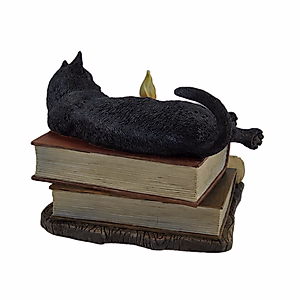 Veronese Design The Witching Hour Black Cat Sculpture