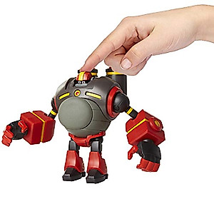 Mega Man Fully Charged – Deluxe Guts Man Articulated Action Figure with Expanding Belly and Guts Man Buster Accessory (to swap onto the Mega Man figure)! Based on the new show!