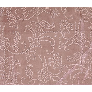 Peegli Vintage Bandhani Printed Saree Pink Recycled Fabric Silk Blend DIY Craft Sari