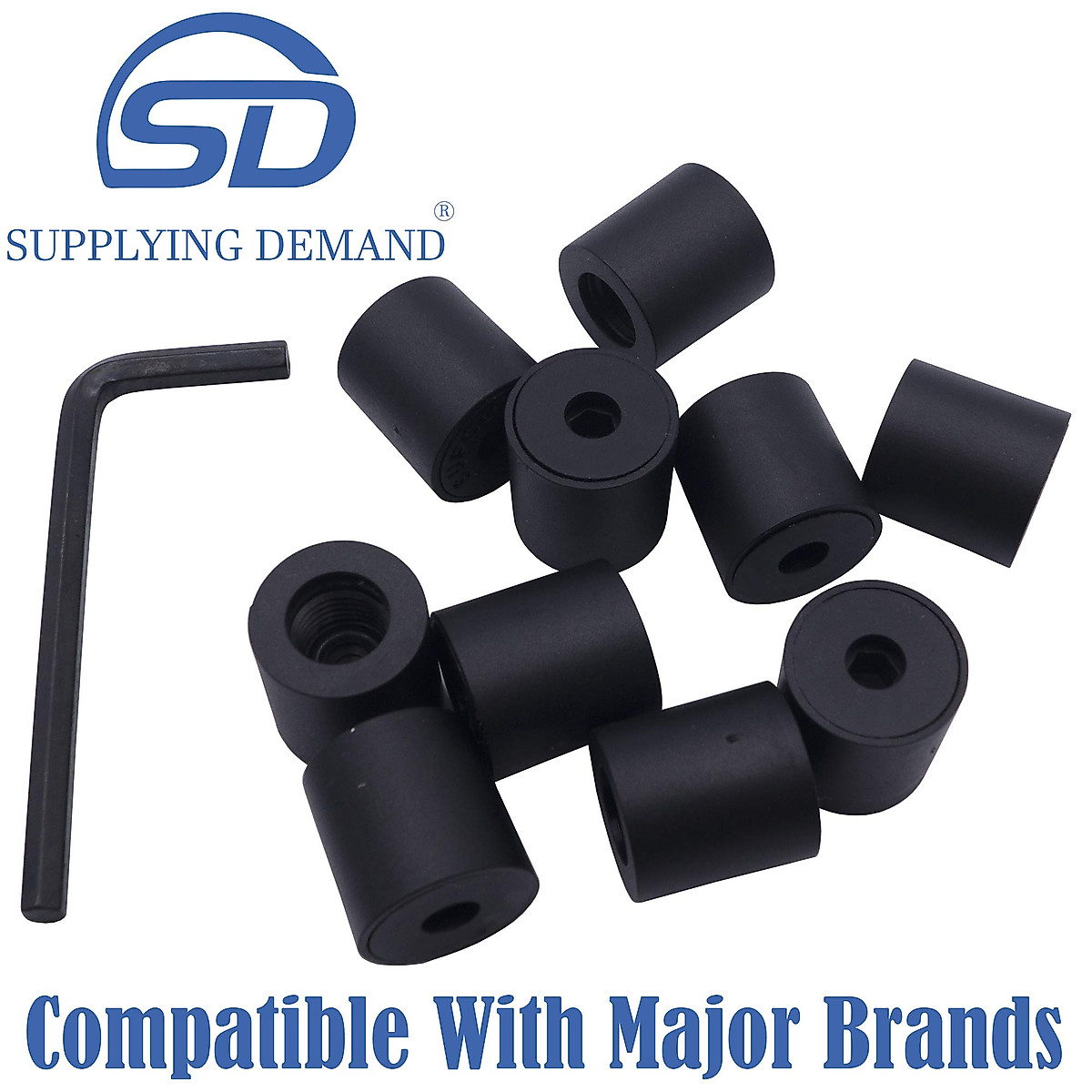 Supplying Demand SFL1410 10 Pack 1/4 Inch Safety Locking Caps with Tool