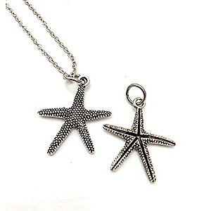 Smiling Wisdom - The Starfish Story - You Make a Profound Difference Greeting Card and Necklace Gift Set - Women (Handmade Coil, Sea Glass)