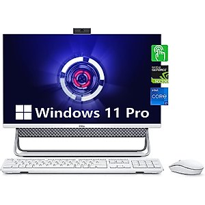 Dell Inspiron 7700 All in One Desktop Computer, 27 Inch FHD Touchscreen, Intel Core i7-1165G7, 64GB RAM, 2TB SSD, Windows 11 pro, GeForce MX330, WiFi 6, HDMI, Wireless Keyboard & Mouse, Silver
