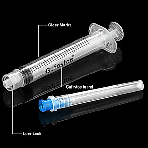 100Pack 3ml/cc with 23 G 1.5” Safety Individually Wrapped