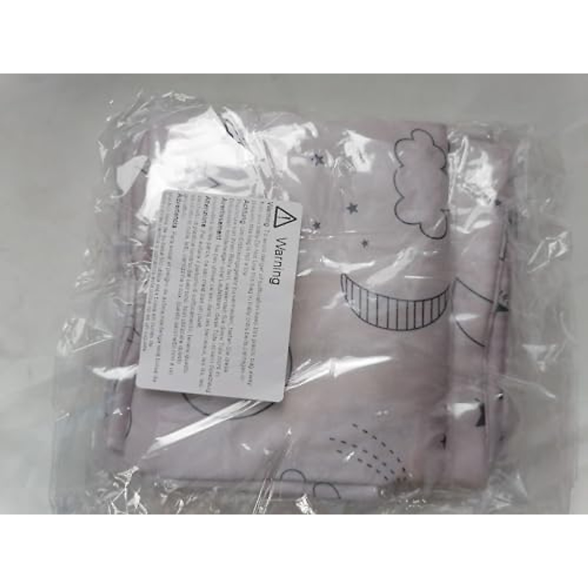 Winmany 2 Pack Toddler Pillow Cases Baby Silk Satin Pillowcases 49 x 36cm Cot Bed Envelope Pillow Cover kids Soft Travel Pillow Pair Cases for Boys Girls Machine Washable (Beige Cloud Moon)