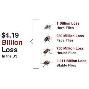 Champion USA JustiFLY Feedthrough Cattle Fly Control, 6 Pack | Non-Toxic Larvicide. Controls All Four Fly Species That Affect Cattle. Over 50 Million Head Treated (6 Pack)