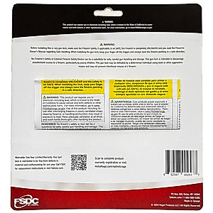FSDC (Firearm Safety Devices – FSDC-CL1996RCB 14" Combination Cable Gun Lock - California DOJ Approved Lock - Scratch-Resistant Paint Finish – 3-Pack