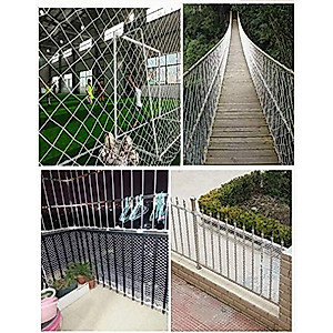 Ynet Child Safety Net, Balcony Anti-Fall Net, Child Climbing Net, Outdoor Stairs Fence Net, White Nylon Rope Decorative Net, Cargo Net, Construction Net, Car Net, 1x5m (Size : 102m(33x5ft))