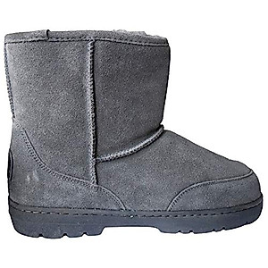 BEARPAW Men's Patriot Snow Boot, Charcoal, 10.5 M US