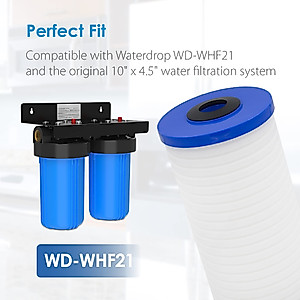 Waterdrop AP810 Whole House Water Filter, Replacement for 3M Aqua-Pure AP810, AP801, AP811, Whirlpool WHKF-GD25BB