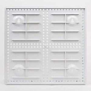 ICC 14” Plastic Structured Wiring Enclosure, Media Enclosure with Voice, Data, and Video Modules with Cover, Recessed Wall Box for Distribution of Networking Services, White