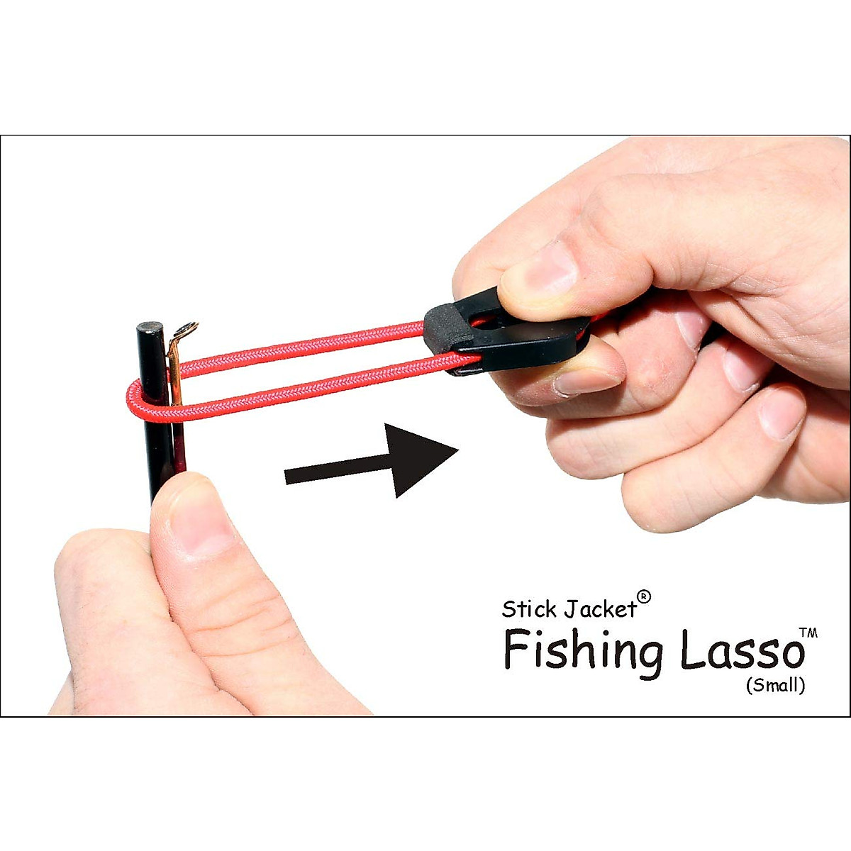 Orin Briant Fishing Lasso by Stick Jacket - Comes in Short or Long; Manage your fishing gear, bundle rods, pair two piece rods, secure rod covers, tangle free cables, extension cords and rope. (Short)