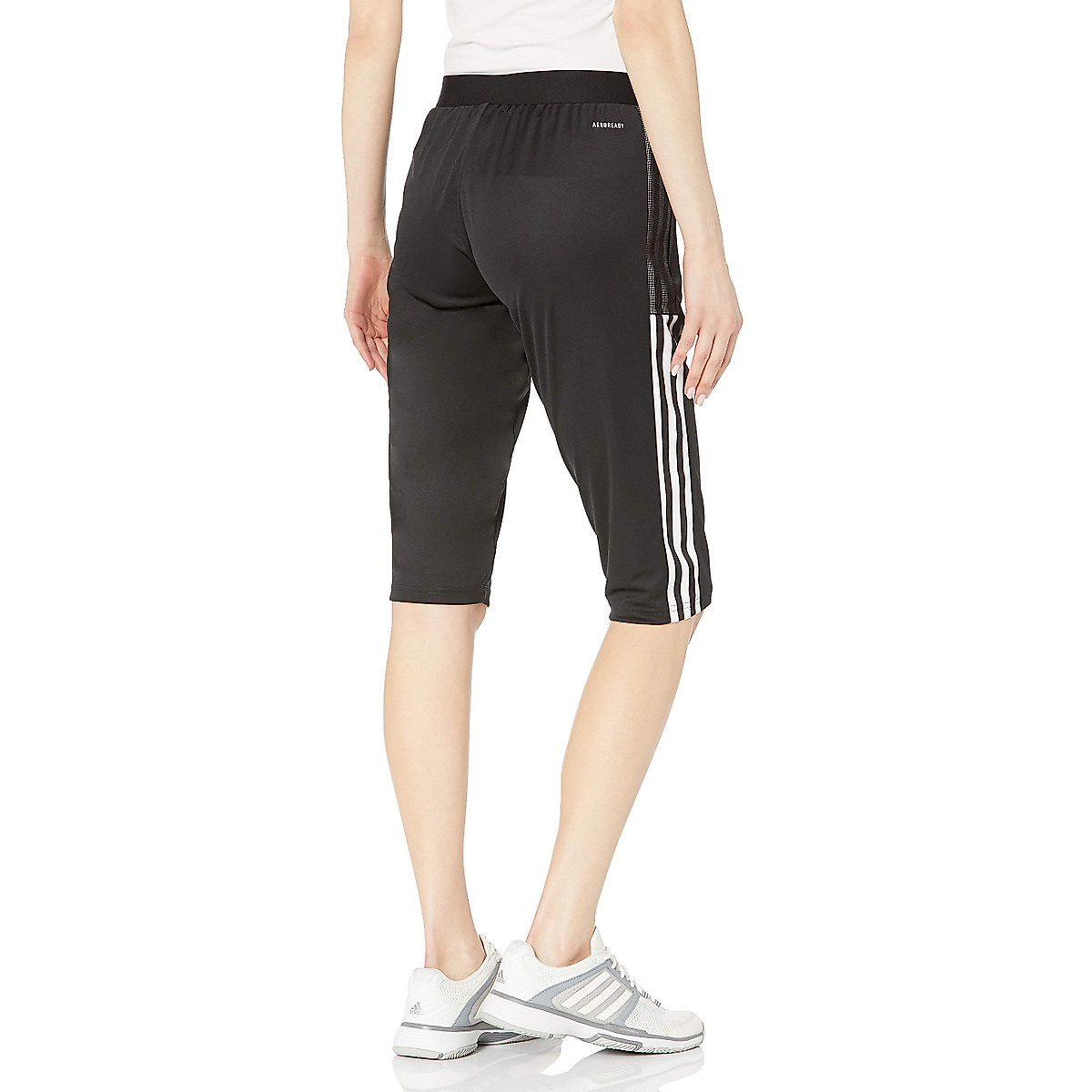 adidas womens Tiro 21 3/4 Pants Black X-Large