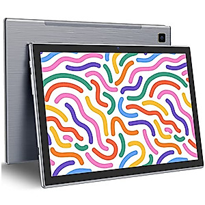 Justethan Android Tablet, Octa-Core Upgrade Google Certificated 5G Wi-Fi 10 inch Tablets, with 2GB RAM, 32GB Storage (128GB Expansion), 13.0MP Camera and Bluetooth 5.0, Latest Model 2023, Gray