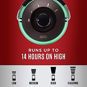 Coleman 1000 Lumens LED Water-Resistant Outdoor Camping Light Lantern with 4 Lighting Modes, and BatteryGuard Protection Technology, Green (3 Pack)