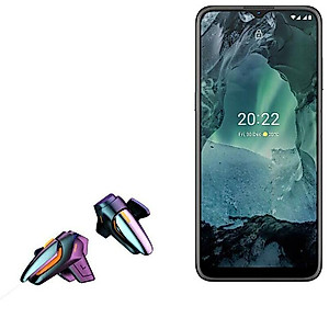 BoxWave Gaming Gear for Nokia G21 (Gaming Gear by BoxWave) - Touchscreen QuickTrigger, Trigger Buttons Quick Gaming Mobile FPS for Nokia G21 - Jet Black