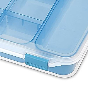 Sterilite 14028606 Divided Storage Case for Crafting and Hardware (24 Pack)