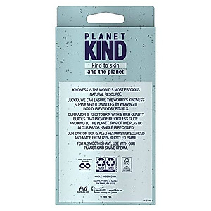 Gillette Planet Kind 5-Blade Razor Kit 1 Handle + 2 Cartridges