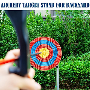 Archery Target Stand for Backyard, Foldable Metal Archery Target Stands for Straw & Point Bag Target Stand - Easy to Carry