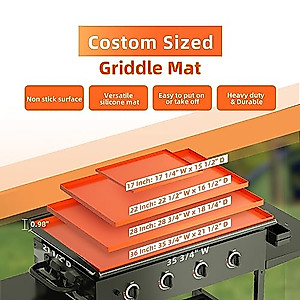 Silicone Griddle Cover for Blackstone 36 inch Griddle, 100% Food Grade Silicone Mat, Silicone Griddle Mat for Blackstone Flat Top Griddle, Griddle Protective Mat Cover, Outdoor Griddle Protector