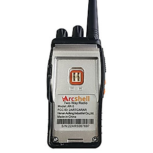Arcshell Rechargeable Long Range Two-Way Radios with Earpiece 6 Pack Walkie Talkies Li-ion Battery and Charger Included