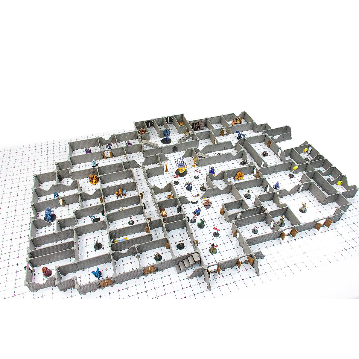 Dirt Cheap Dungeons Modular Dungeon System - Legend Set (Extra Large): RPG Terrain Building for Dungeons & Dragons, Pathfinder, War Gaming, and More!