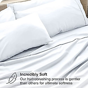 Twin XL Sheet Set - 4 Piece Set - Hotel Luxury Bed Sheets - Ultra Soft - Deep Pockets - Easy Fit - Cooling & Breathable Sheets - Wrinkle Resistant - Cozy - White - Twin Extra Long Sheets - 4 PC