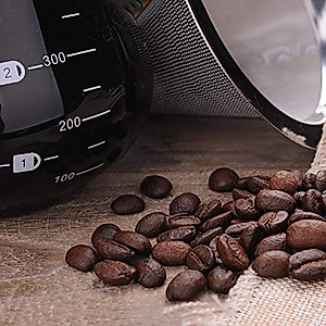 Glass Pour Over Coffee Maker Set with Reusable Stainless Steel Drip Filter Elegant Coffee Dripper Pot Glass Carafe & Permanent Stainless Steel Filter