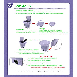 AFGSsm 8L Portable Washing Machine, Portable washer, mini washer with Soft Spin Dry for Apartments, Dormitories, Camping,RV(Green)