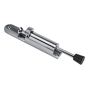 dingchi Kickdown Door Stops, Stainless Steel Easy Step Door Stopper, Spring Loaded Telescopic Step On/Off Door Stopper Rubber, Adjustable Heavy Duty Door Locks Holder Stop/Release by Foot