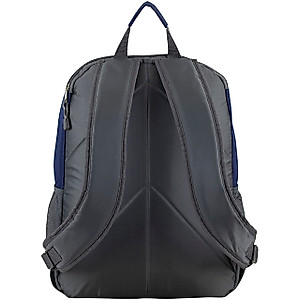 Eastsport Travel Backpack Large Tech Laptop Bag for Work, Gym, Hiking, Deep Cobalt Blue Grey