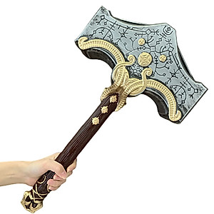 damdos Halloween Props Cosplay Hammers for God Hammer, Blades of Athena Levia-than Kratoins Hammer Weapon LAPP Birthday Gifts(Hammer)