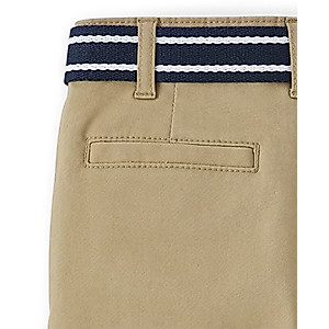 Gymboree Boys and Toddler Belted Twill Chino Pants, Sesame, 2T