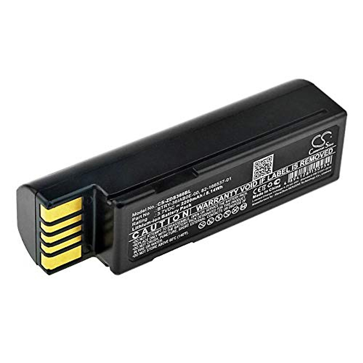 82-166537-01, BTRY-36IAB0E-00 Battery for Zebra DS3600, DS3678, EVM, LI3600, LI3678, LS3600, LS3678, 2200mAh - Sold by smavco