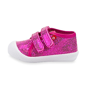 Zutano Baby Shoes for Walking, Infant, Toddler First Walking Shoes, Azalea Sparkle, 3