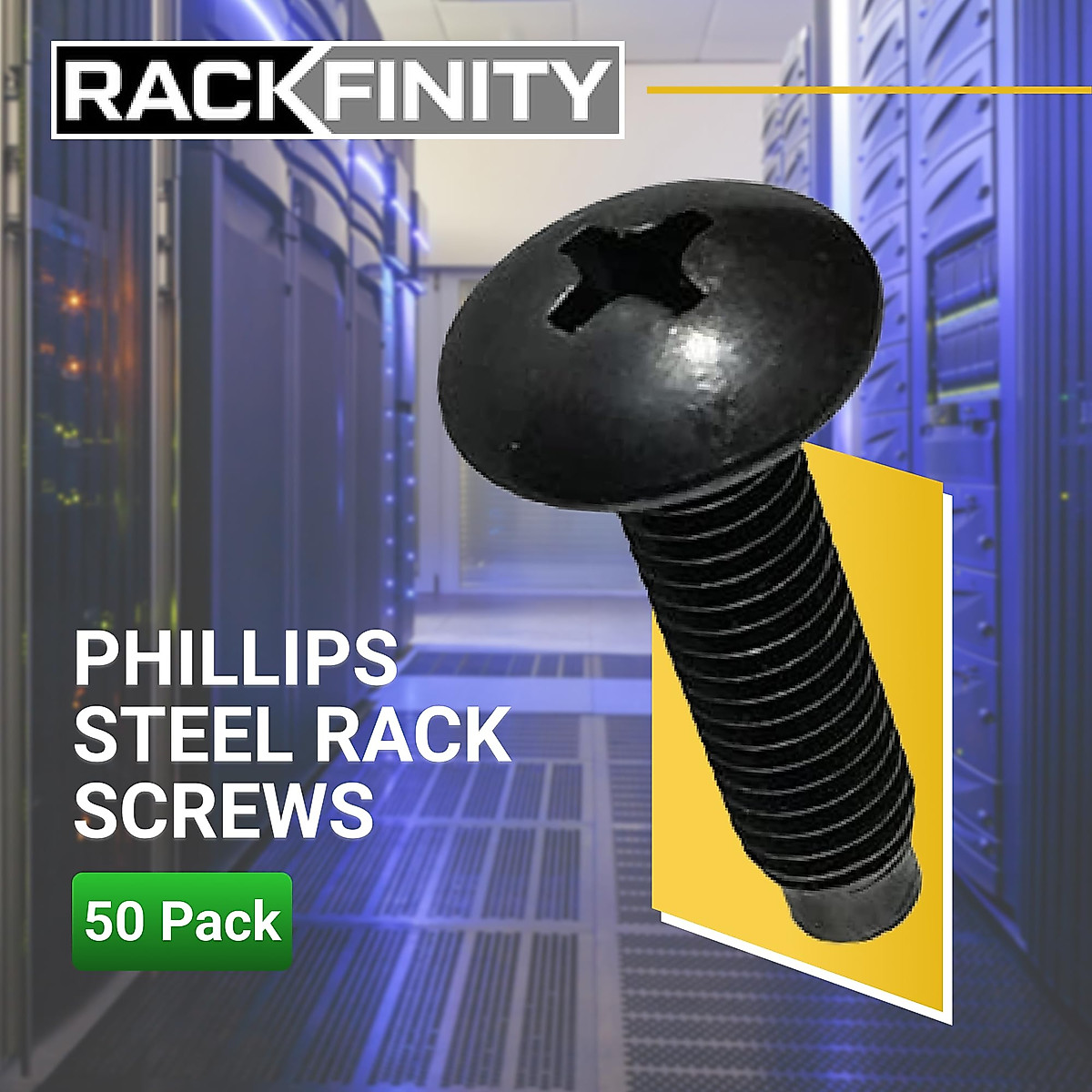 RackGold® 12-24 Rack Screws 50 Pack - USA Made