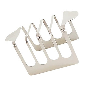 PHENOFICE Toast Rack Accessories for Display Shelf Show Rack Sign Kitchen Bread Rack Stainless Air Fryer Pans Metal Toast Stand Toast Storage Holder Metal Bread Rack Silver Stainless Steel