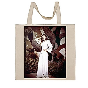 FC Carino Gene Tierney - A Nice Graphic Cotton Canvas Tote Bag FCA #FCAG409124