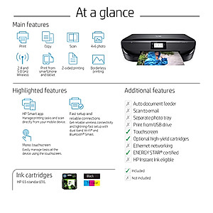 HP Envy Wireless All-in-One Photo Printer (Renewed) (HP Envy 5052)