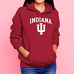 UGP Campus Apparel AH03 - Indiana Hoosiers Arch Logo Hoodie - Large - Cardinal