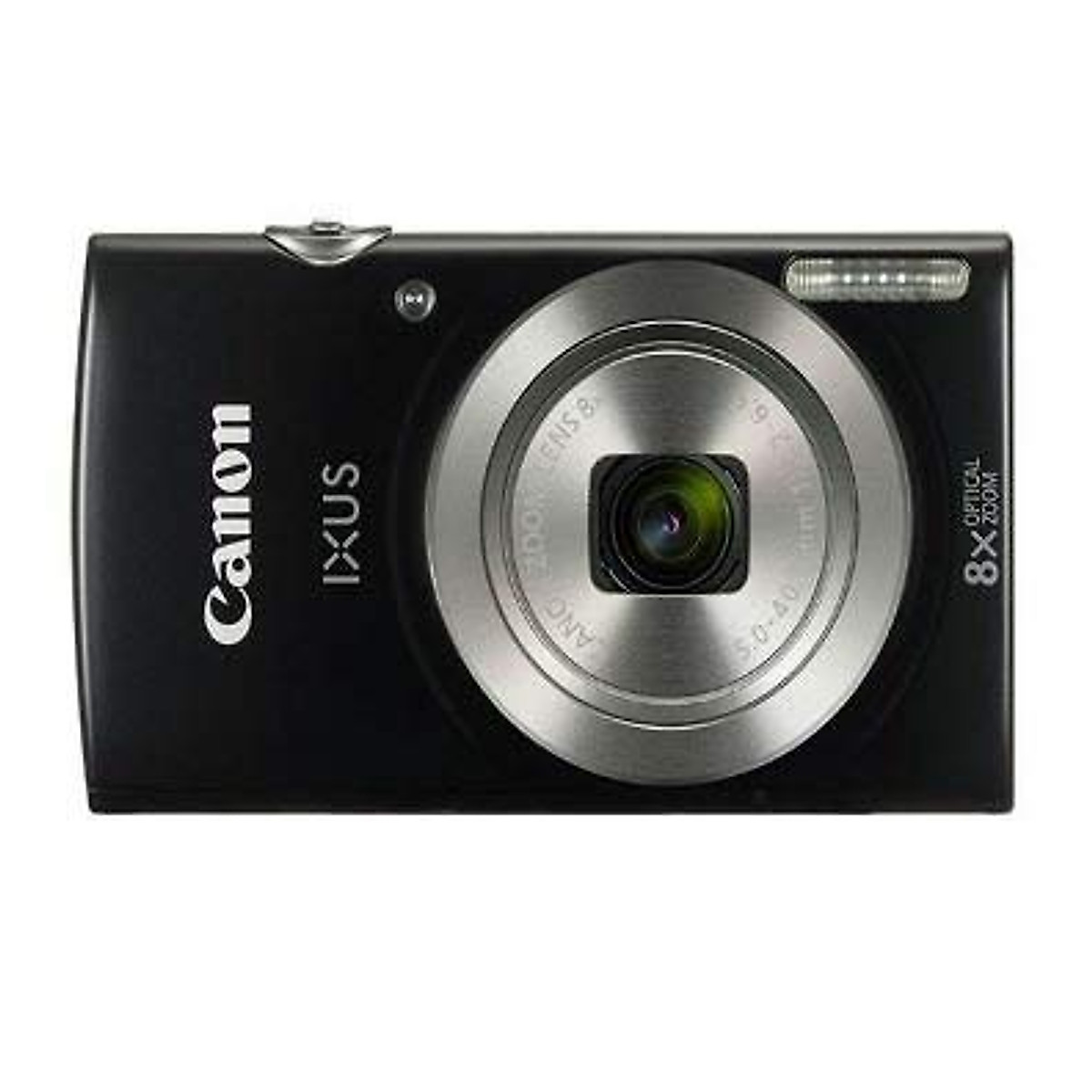Canon IXUS 185/Elph 180 Black Digital Compact Camera (Renewed)
