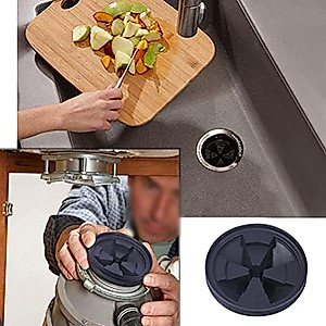 Garbage Disposal Splash Guards, Sink Baffle 3 1/8" Food Waste Disposer, Removable Splash Guard Garbage Stopper, Drain Splash Guard Collar