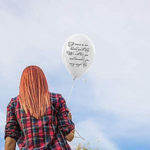 Good Karma Studio | 30 Biodegradable Balloons | Memorial Balloons Pack | White Celebration of Life Balloons