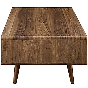 Modway Transmit Mid-Century Coffee Table, Walnut White