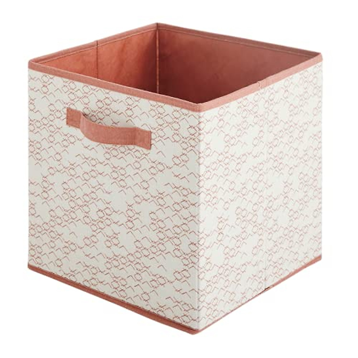 Box and Beyond Storage bin, 31x31x31cm, White + Terracotta
