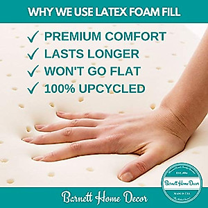 Barnett Home Decor 16" Round Bistro Cushion - Boutique Floral - Indoor - Outdoor: Fade Resistant, Weather Resistant, Stain Resistant - Latex Foam Fill (Blue - White)