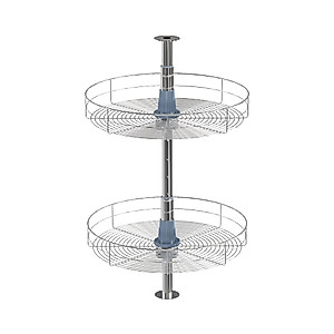 Dowell 4001 360D 30in H Wall Corner Lazy Susan ,Double Rack