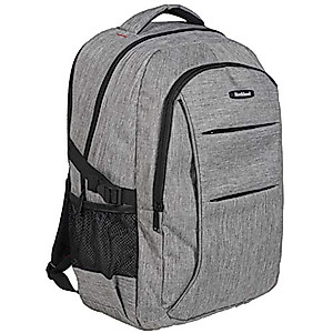 Rockland Business Pro USB Laptop Backpack, Grey, Large